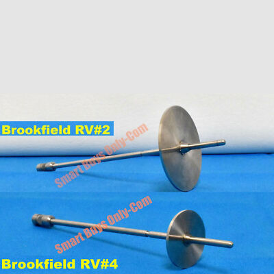2x Brookfield RV/HA/HB Viscometer Spindle 1x #2, 1x #4 Exellent ...