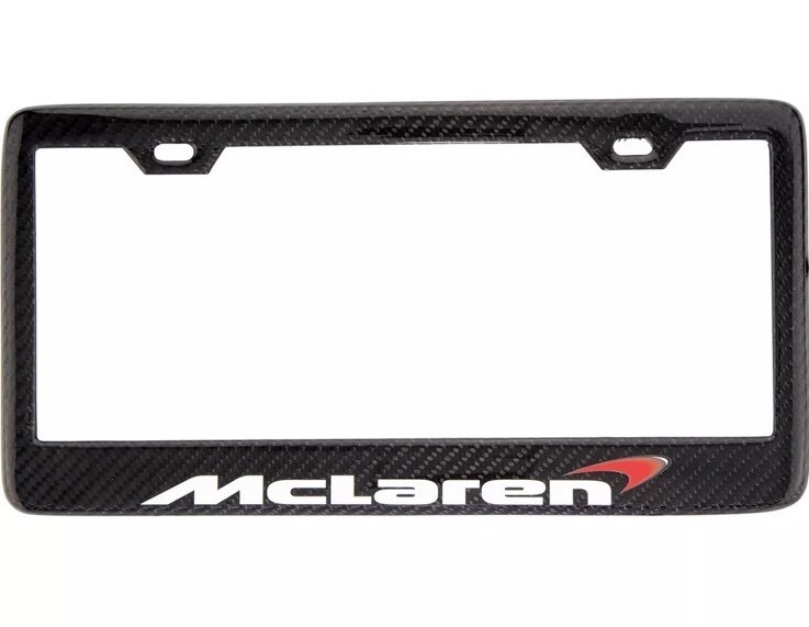 Mclaren 720s 570s 650s Mp4-12c Real Carbon Fiber License Plate Frame ...