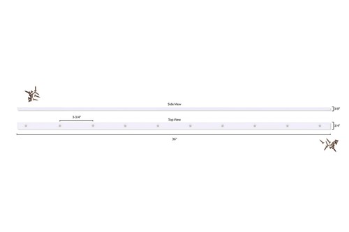 Uhmw Crosscut Sled For Table Saw Sled Miter Bars 3/4" X 3/8" X 36 ...