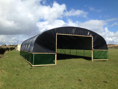 Livestock Shelter Sheep House Polytunnel Field Barn – 21ft Wide Sheep ...