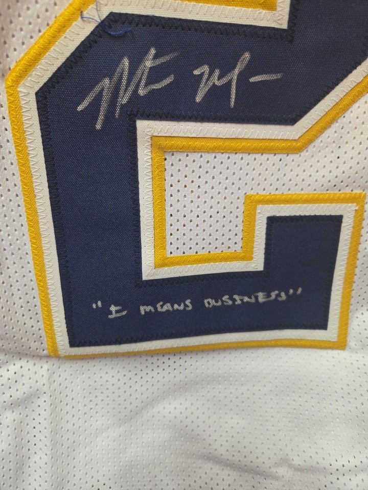 Natrone Means San Diego Chargers Signed Custom Jersey JSA Auto ...