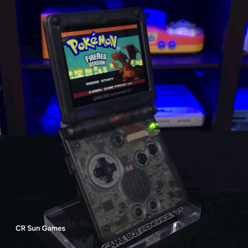 Smoke Grey And Black Nintendo Game Boy Advance GBA SP IPS Screen And ...