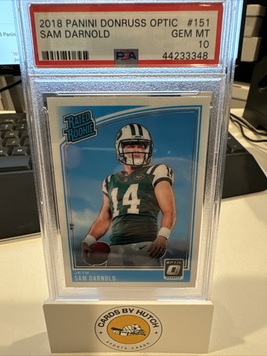 Sam Darnold Donruss Optic 2018 Rated Rookie Card #151 PSA 10 RC GEM ...