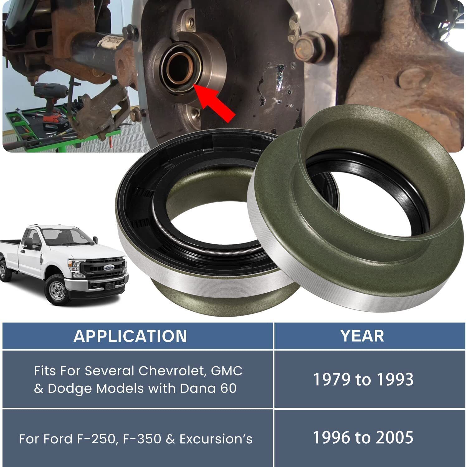 Replacement Inner Tube Seal for Dana 50 60 Front Axle Replaces Spicer ...