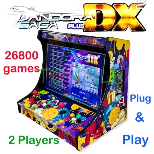 2 player bartop 22 inch arcade machine pandora saga plus dx box 3d 26000+ games | eBay.de