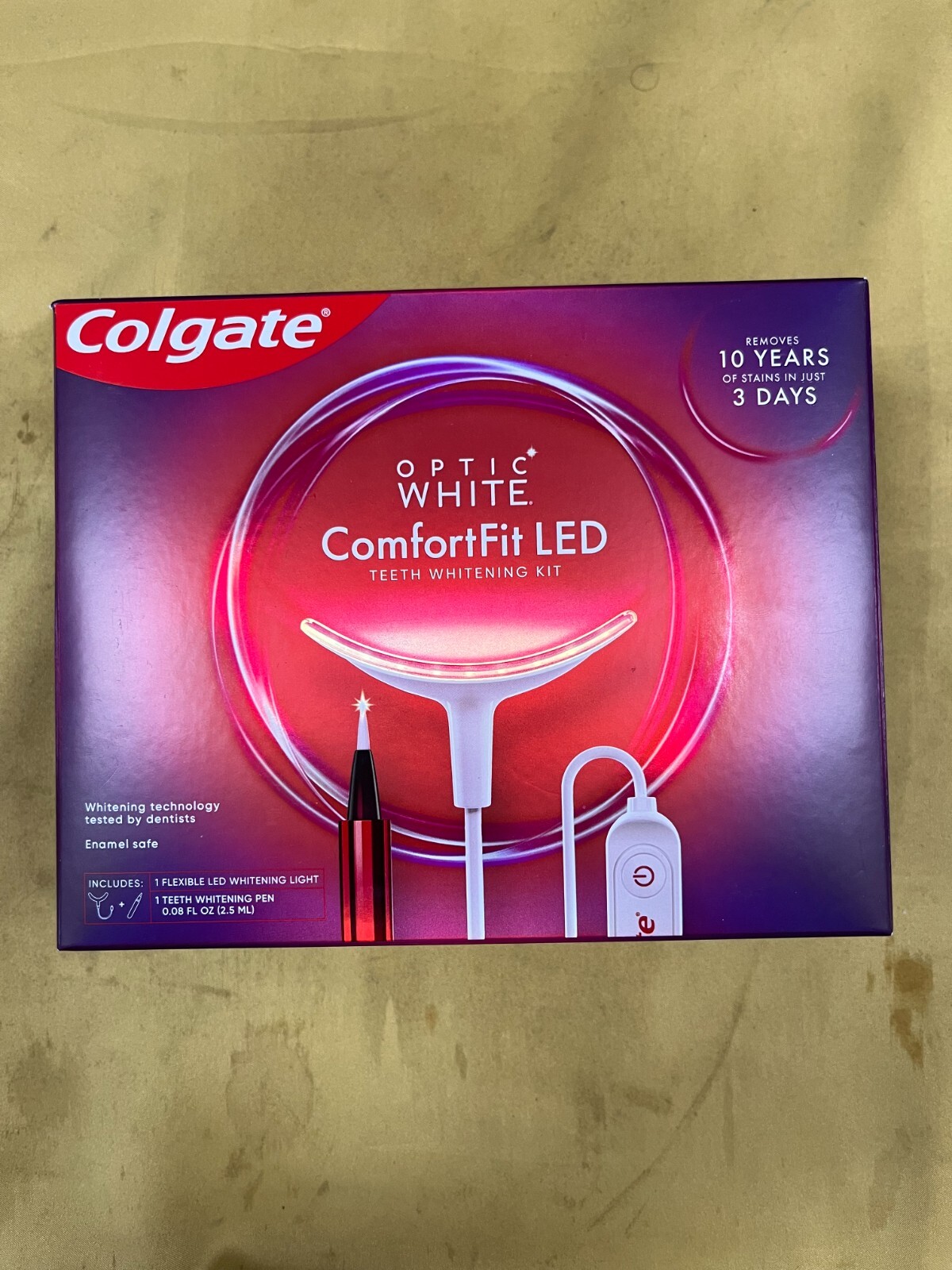 1 New Colgate Optic White ComfortFit LED Teeth Whitening Kit Exp. 12/ ...