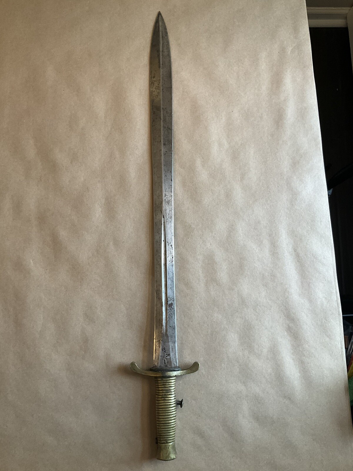 Antique US Civil War British Import Brunswick Short Sword Bayonet ...