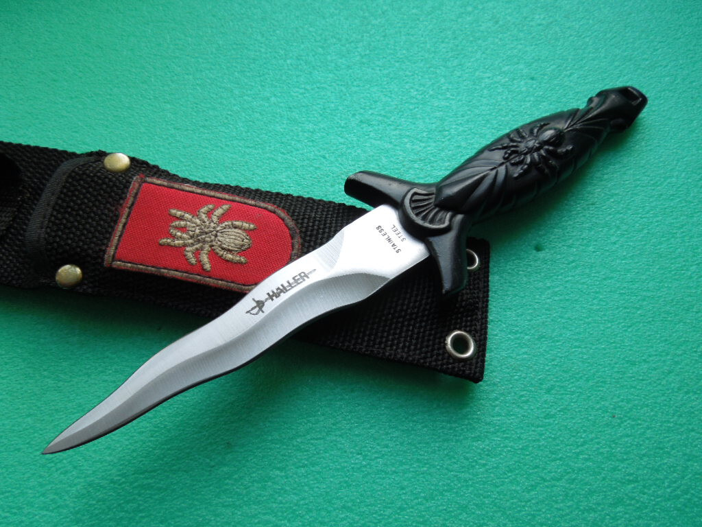 Vintage HALLER Germany "FLAMMEN DOLCH" Dagger 440A Steel 80/90th made ...