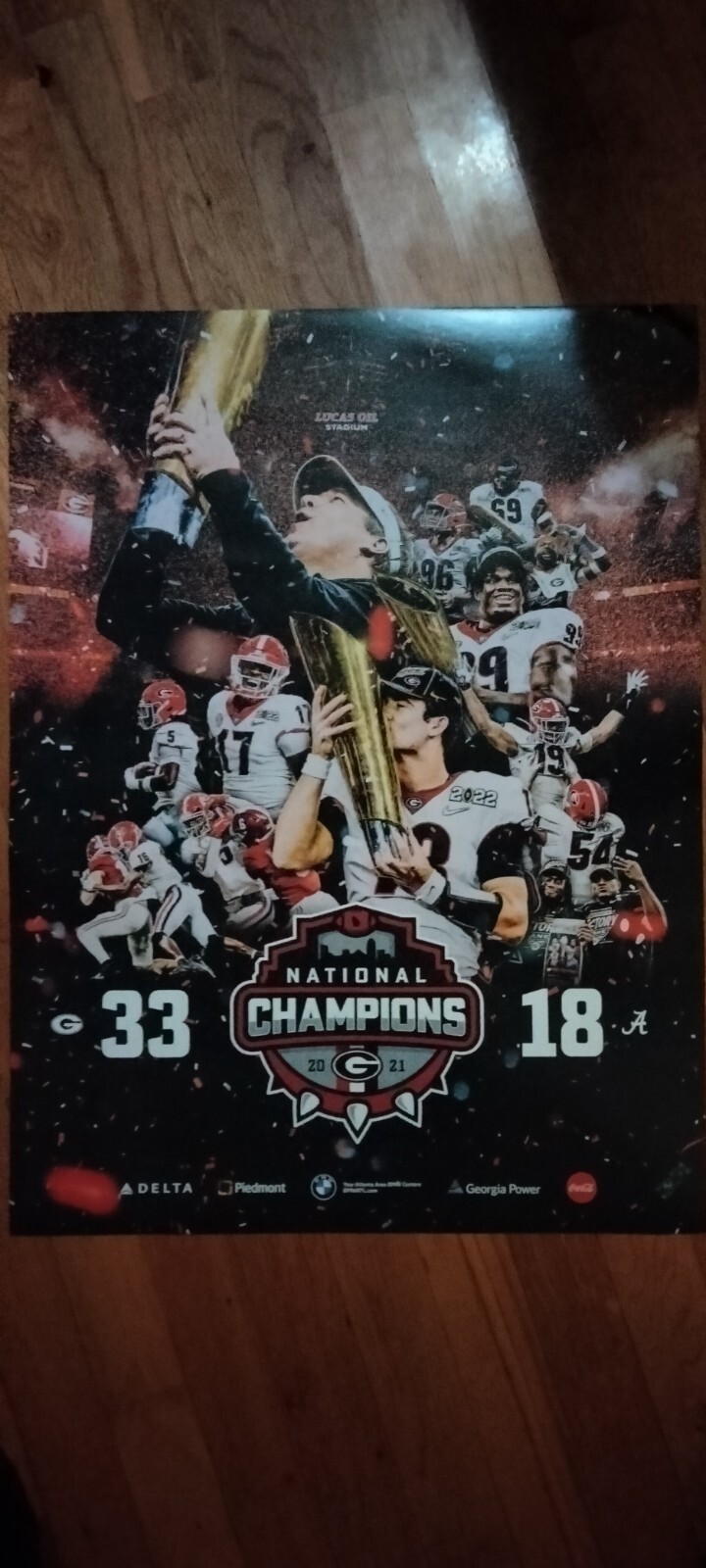 UGA University Of Georgia National Championship Poster (2021) (18X24 ...