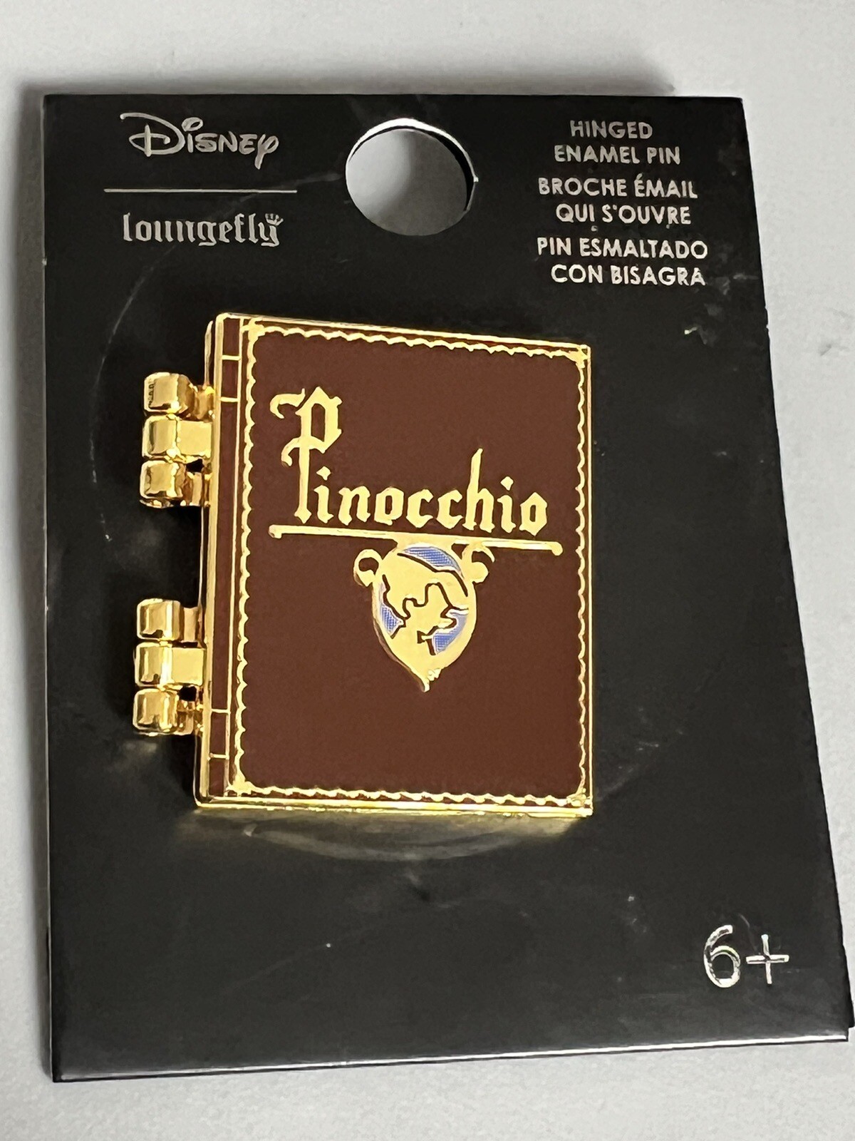 Disney Loungefly Pinocchio Hinged Storybook Book Pin & Card | eBay