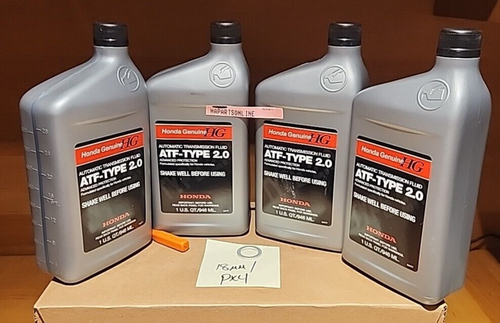 4 QTS OEM Honda ATF Type 2.0 & Gasket 8SPD 10SPD AUTOMATIC TRANSMISSION ...