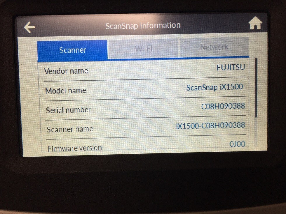 ONLY 1 SCAN Fujitsu ScanSnap iX1500 Duplex Document Touch Screen ...
