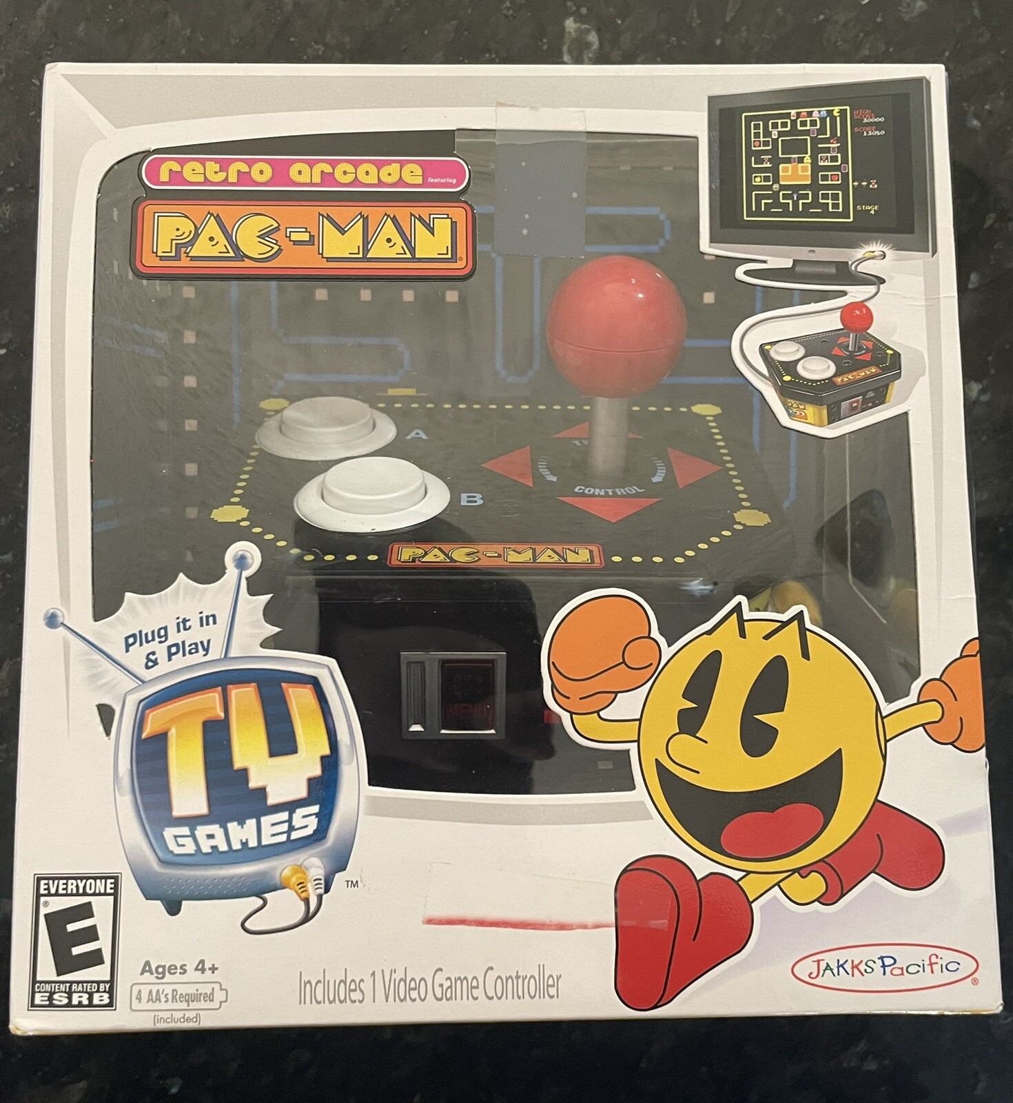 Jakks Pacific Retro Arcade Pac-Man 12 in 1 (TV Plug & Play) Galaga, Dig ...