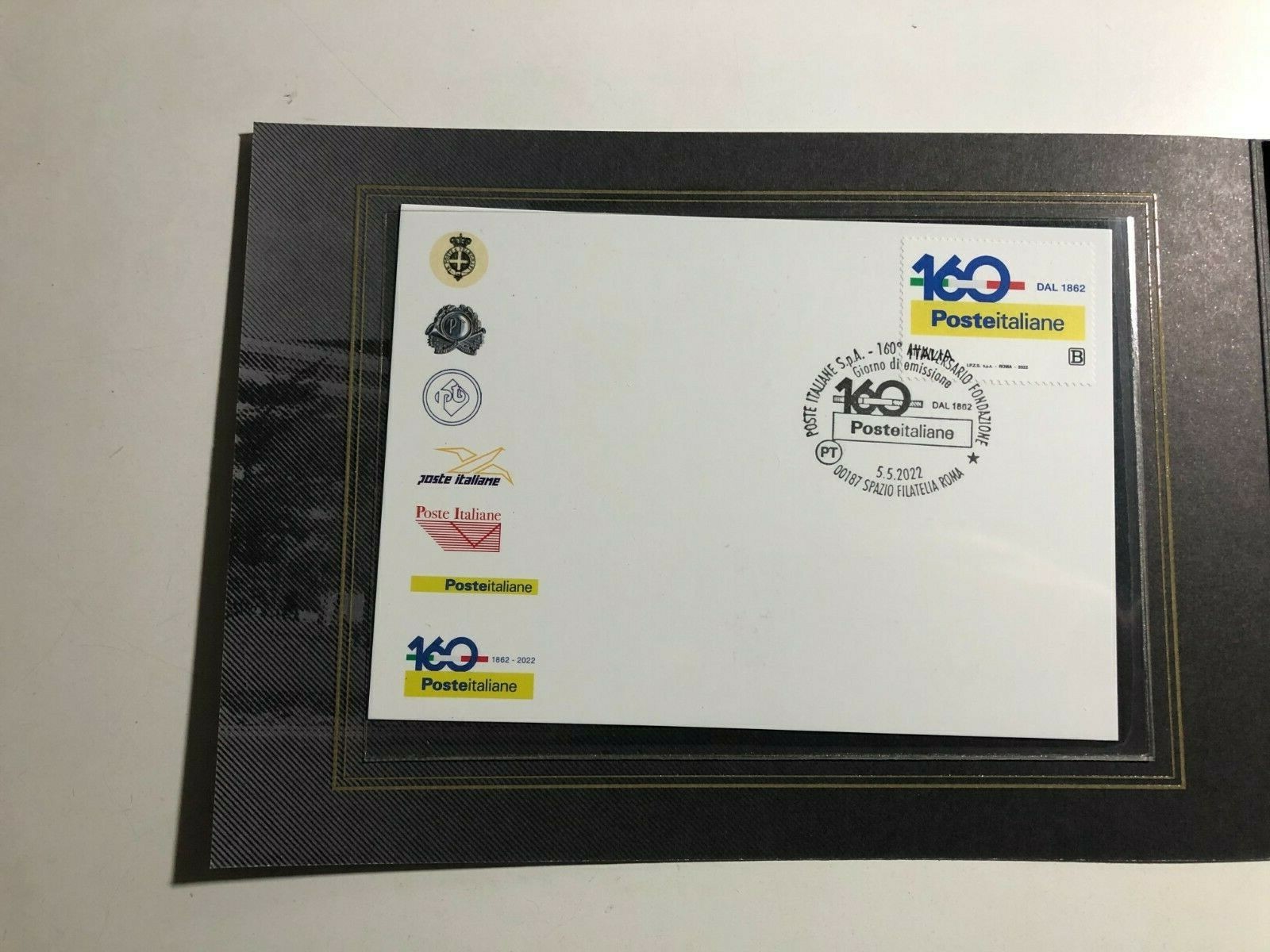 2022 Folder Filatelico 160° Poste Italiane - Cartolina Foglietto FDC ...