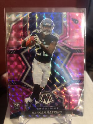 2022 Panini Mosaic Hassan Haskins PINK CAMO PRIZM Rookie Card RC #325 ...