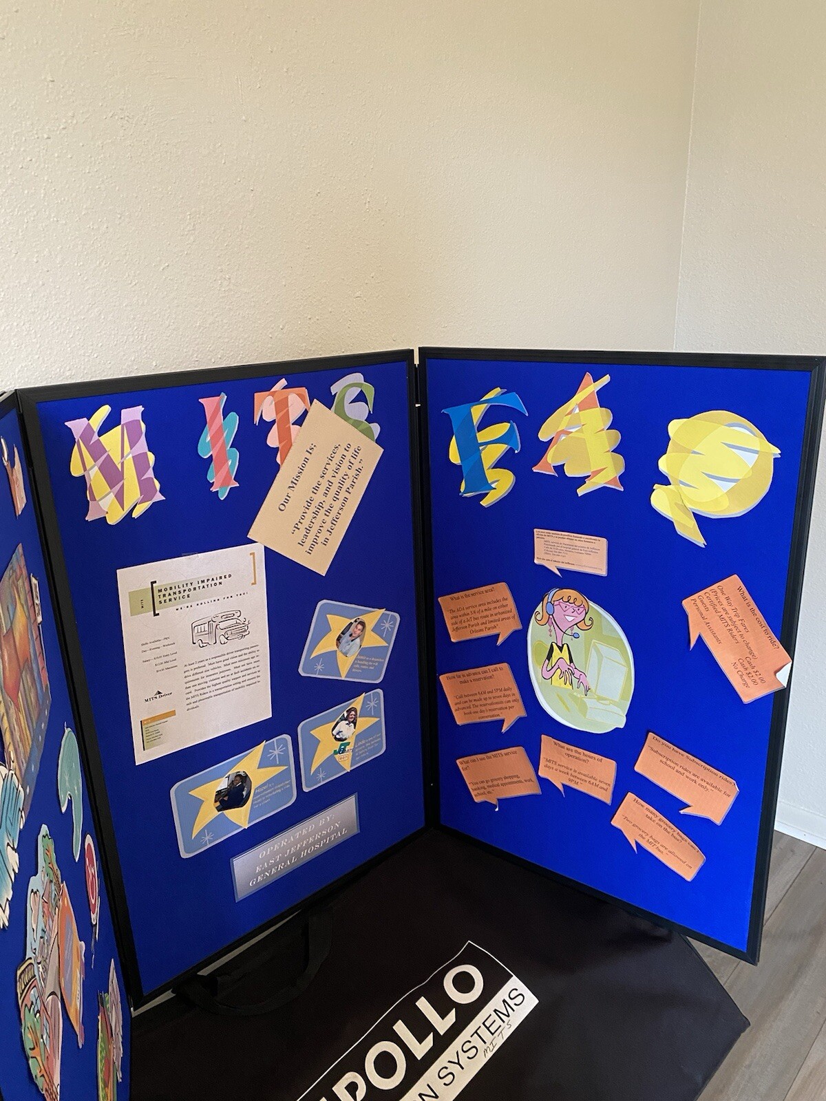 Apollo Exhibition Systems Table Exhibit Event Display Board, Hook ...