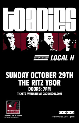 Toadies Local H Concert Poster 11" x 17" 10.29.17 FREE US SHIPPING | eBay