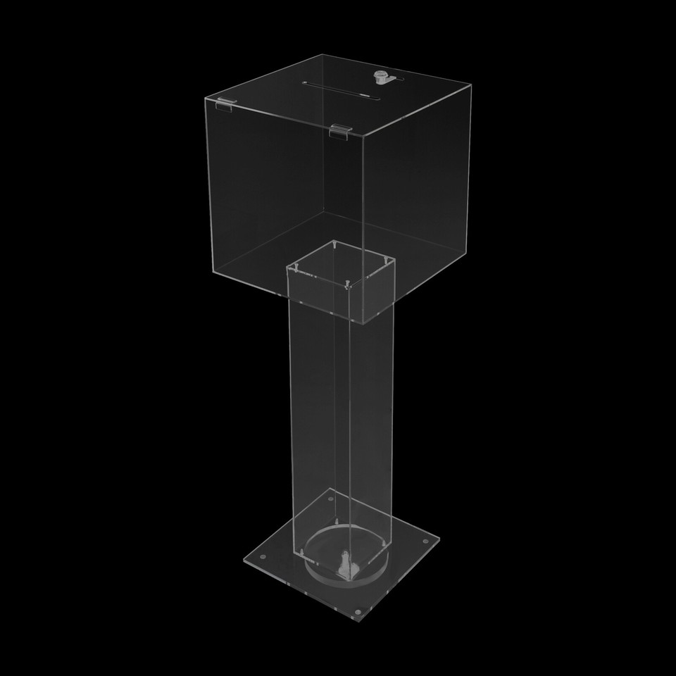 Acrylic Suggestion Box, Acrylic Donation Box, Clear Box for Donation ...