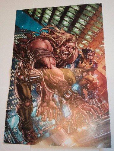 Wolverine Poster #126 w Sabretooth Weapon X First Class Michael Ryan ...