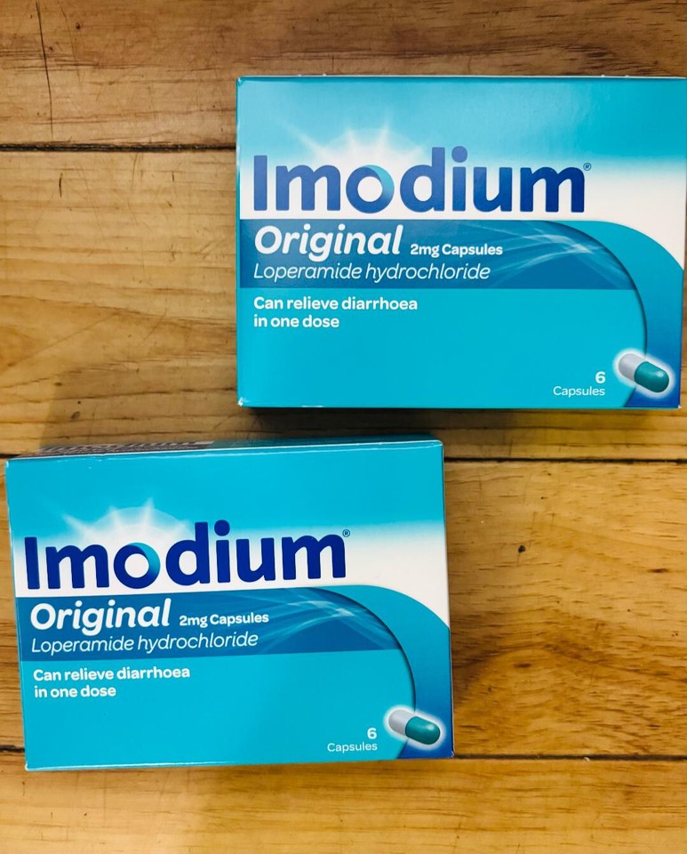 Imodium Original 2mg Capsules loperamide relieves stop diarrhoea adults ...