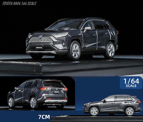 GB LCD 1:64 Grey Toyota RAV4 SUV Sports Model Toy Diecast Metal Car New ...