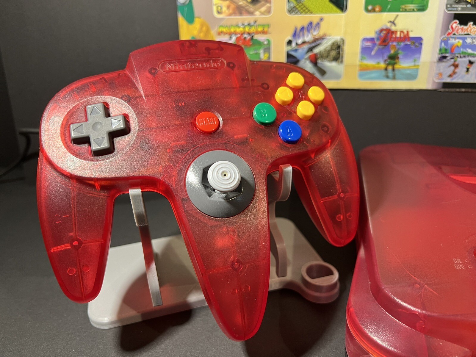 NINTENDO 64 || WATERMELON RED + CONTROLLER || RARITÄT || BLITZVERSAND ...