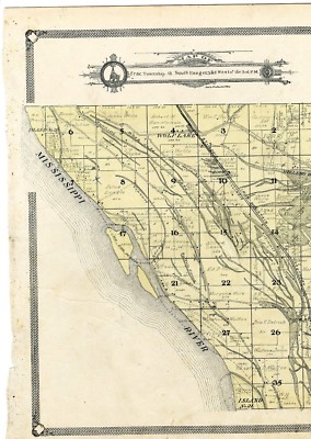1908 Map north part Union twn, Illinois, from Atlas of Union County w ...