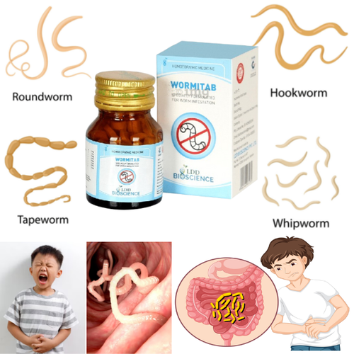 Homeopathy Worms Removal of Hookworm,Roundworm,Tapeworm 25gm | eBay