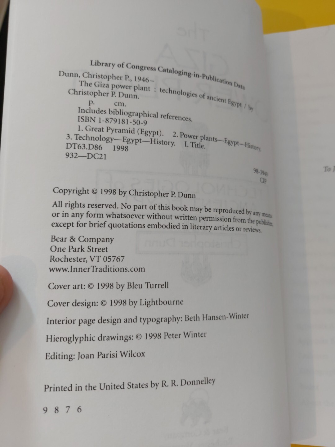 The Giza Power Plant Technologies of Ancient Egypt Christopher Dunn ...