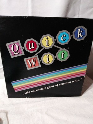 Quick Wit Board Game 1987 Vintage COMPLETE Pre-owned | eBay