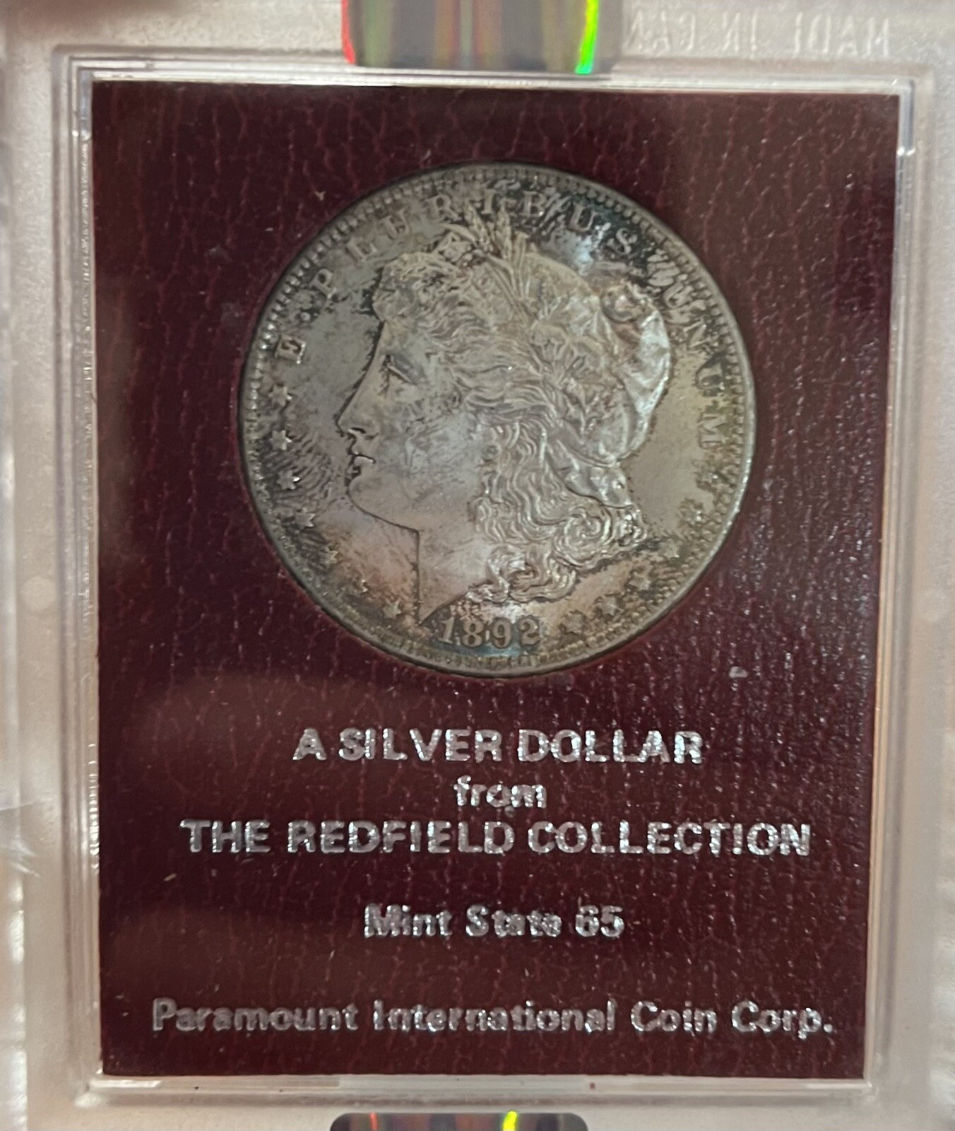 1892-CC NGC MS62 Redfield Collection Morgan Silver Dollar | eBay