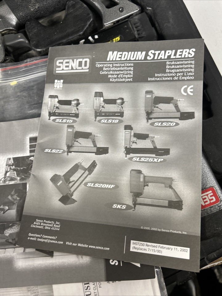 Senco Nailer Set Finish Pro 35 Finish Pro 15 and SLS15 Stapler & Case ...