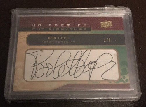 2008 UD PREMIER CUT SIGNATURE BOB HOPE AUTOGRAPH AUTO 1/8 NICE | eBay