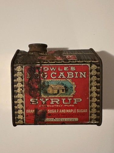Vintage Towle’s Log Cabin 12oz Maple Syrup Tin Antique RARE 1930s | eBay