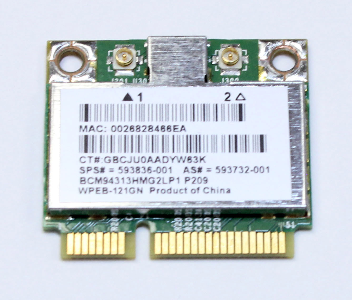 HP Pavilion DV6-3000 Wi-Fi WLAN Wireless Mini Card BCM94313HMG2L 593836 ...