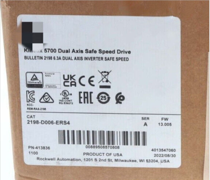 1PC Kinetix 5700 Dual Axis Safe Speed Drive 2198-D006-ERS4 2198D006ERS4 ...