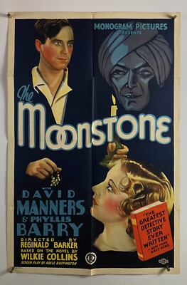 MOONSTONE Movie Poster (Fine) One Sheet 1934 Stone Litho Folded 21341 ...