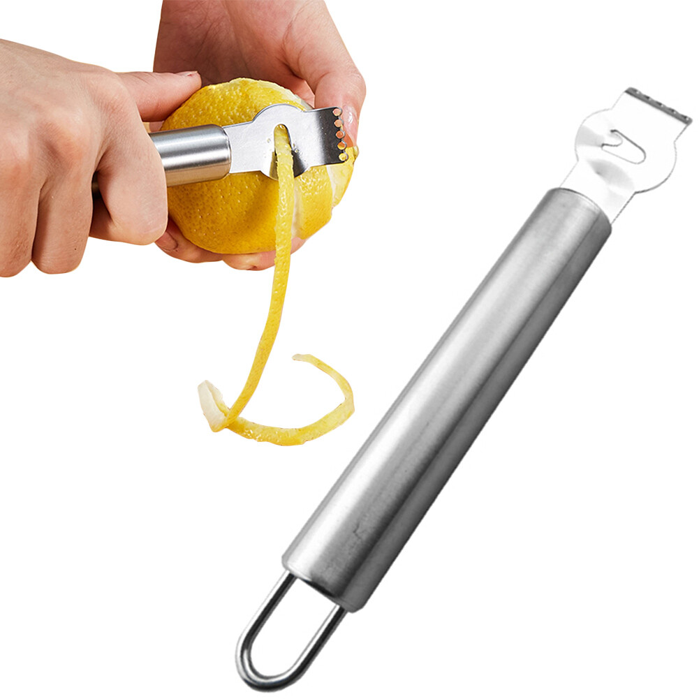 Lemon Lime Orange Fruit Citrus Zester Peeler Kitchen Craft Stainless ...