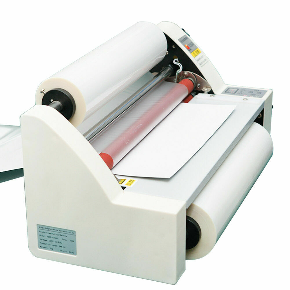 New V480 Laminator Hot Double Side Roll Laminating Machine 4 Rollers