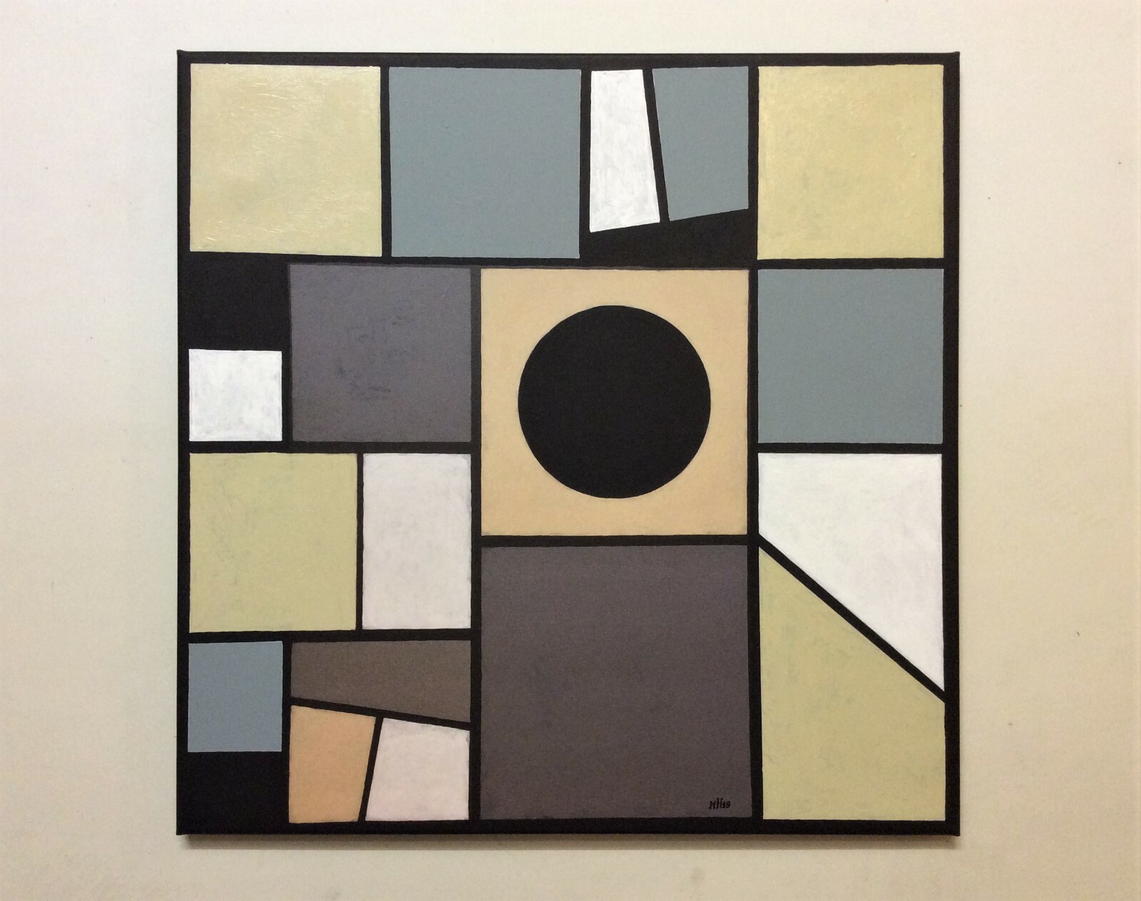 Komposition X, von Norbert Herzog, Mischtechnik auf Leinwand Bauhaus ...