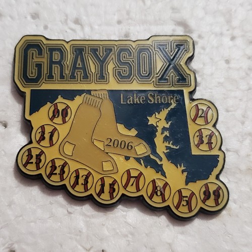 Cooperstown Dreams Park Trading Pins 2006 Graysox Baseball Team Pin ...