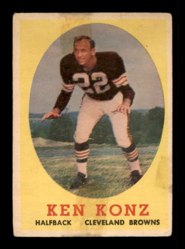 1958 Topps #26 Ken Konz FAIR Browns 550666 | eBay