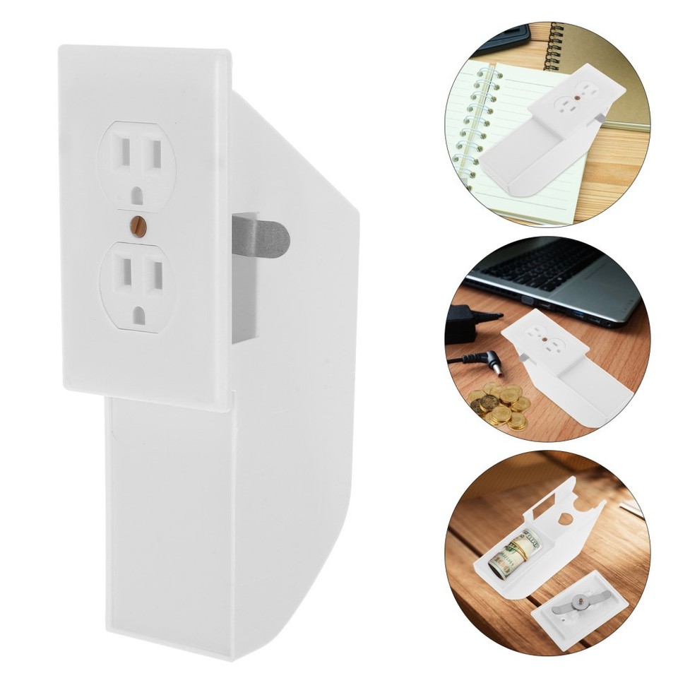 Creative Simulation Socket Key Lock Box Hidden Wall Outlet Safe Cash ...