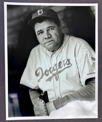 Babe Ruth George Brace 8x10 Photo Brooklyn Dodgers New York Yankees ...