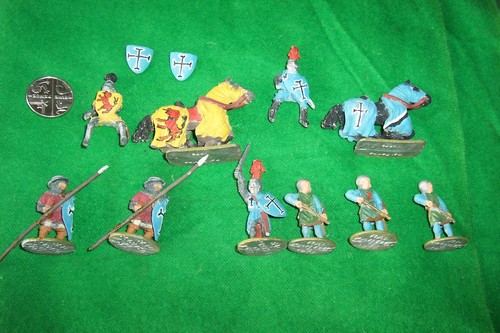 RAL PARTHA 25MM 28MM METAL PAINTED MEDIEVAL FIGURES KNIGHTS 1977 ...