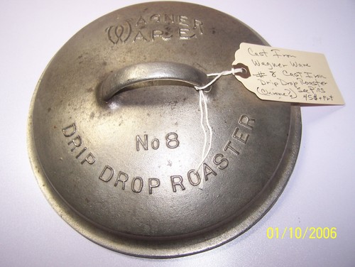 Cast Iron Wagner Ware #8 Drip Drop Roaster LID ONLY. Great shape | eBay