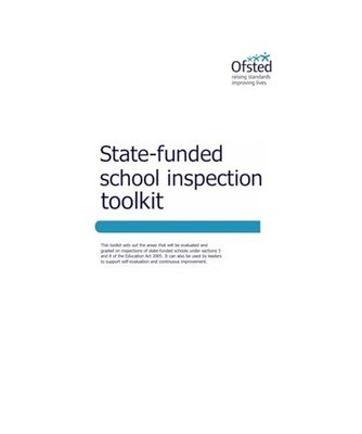 State-funded School Inspection Toolkit: OFSTED New Guidance November ...