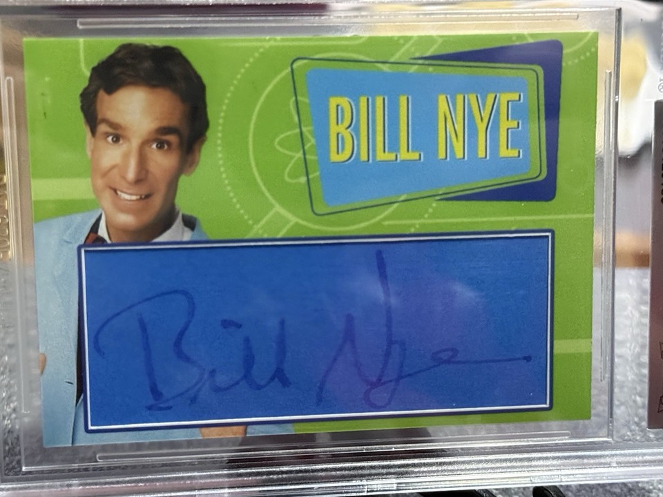 BGS Custom Bill Nye The Science Guy Cut Auto Trading Card BAS Authentic ...