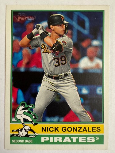 2025 Topps Heritage Nick Gonzalez #425 High Number SP - Pittsburgh ...