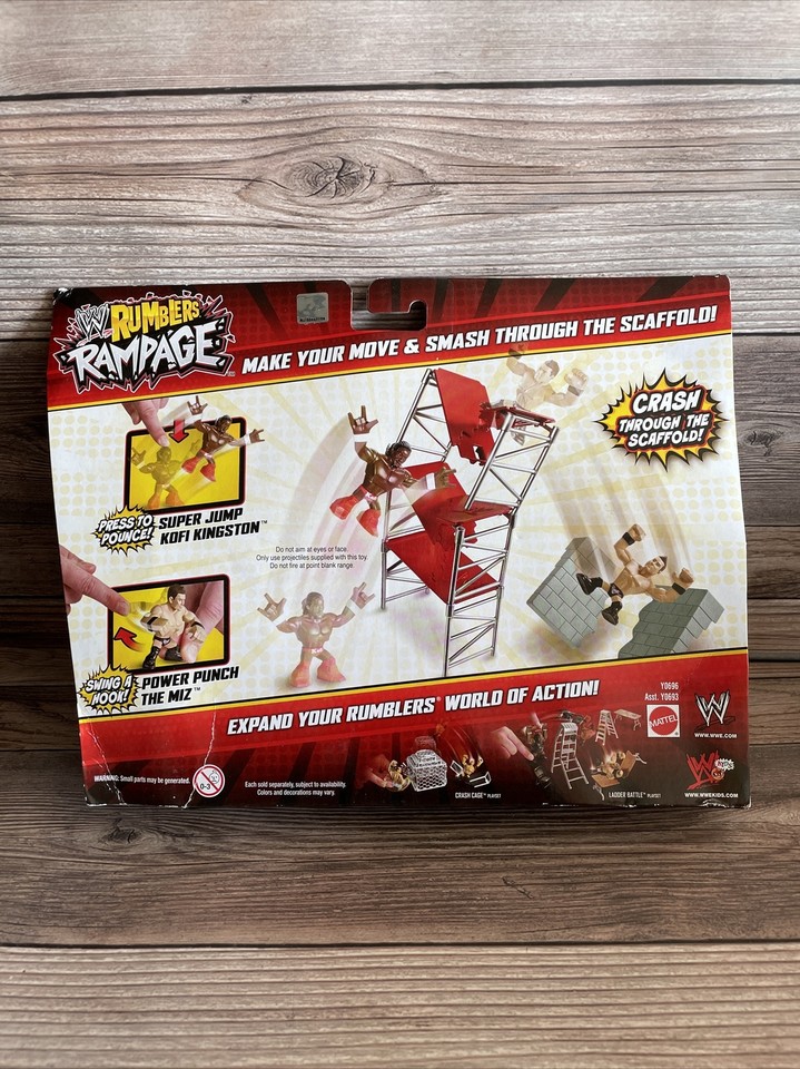 WWE Rumblers Rampage The Miz and Kofi Kingston Scaffold Play Set | eBay